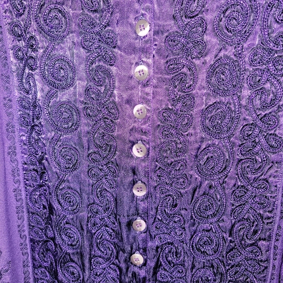 Holy Clothing | Tops | Holy Clothing Xl X 1416 Mystic Purple Button Up ...